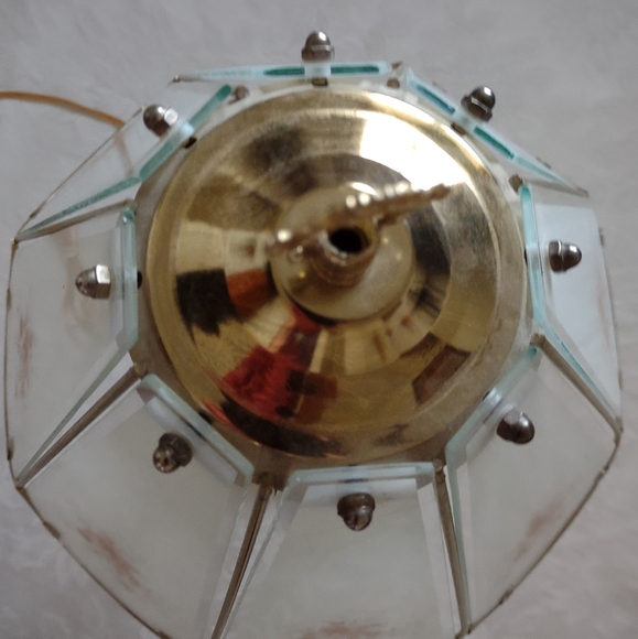 Vintage | Accents | Vintage Glass Shade Roses Touch Table Lamp | Poshmark